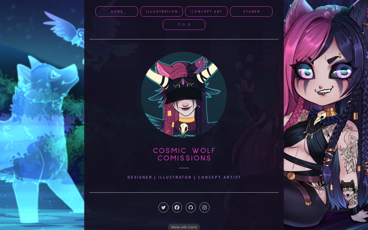 Cosmic Wolf Comissions